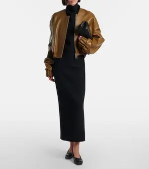 Khaite Cordan Leather Jacket