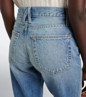 SLVRLAKE Phoenix Straight Jeans In Winter Ecru