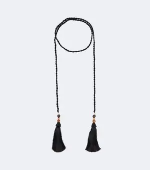 JENNIFER BEHR Gigi Braided Belt - Black