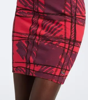 VIVIENNE WESTWOOD Draped Printed Mini Dress