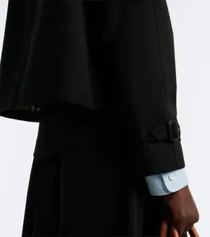 Burberry Double-breasted Cotton Gabardine Jacket