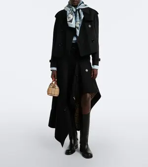 Burberry Double-breasted Cotton Gabardine Jacket