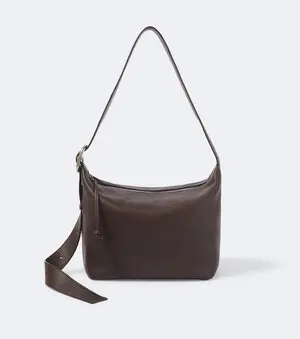 Loewe Loop Medium Leather Shoulder Bag - Brown