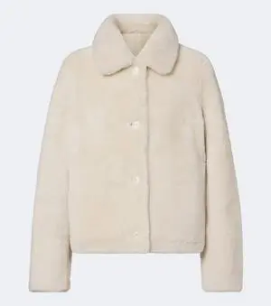 YVES SALOMON Shearling Jacket - White