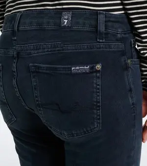 7 For All Mankind Low-rise Skinny Jeans