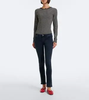7 For All Mankind Low-rise Skinny Jeans