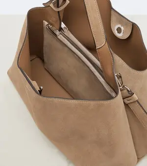 TOD'S Suede Top-handle Bag - Brown