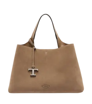 TOD'S Suede Top-handle Bag - Brown