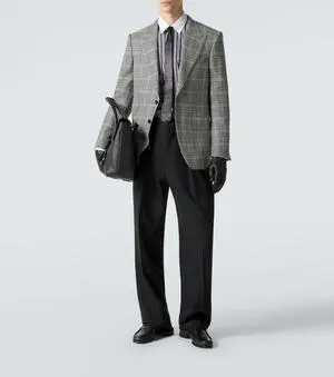 TOM FORD Checked Wool-blend Suit Jacket