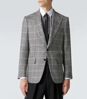 TOM FORD Checked Wool-blend Suit Jacket