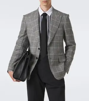 TOM FORD Checked Wool-blend Suit Jacket
