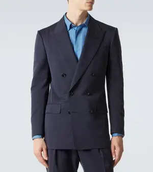 TOM FORD Double-breasted Silk Blazer