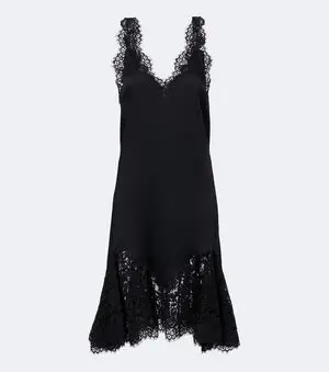 Black Lace Trim Cocktail Dresses