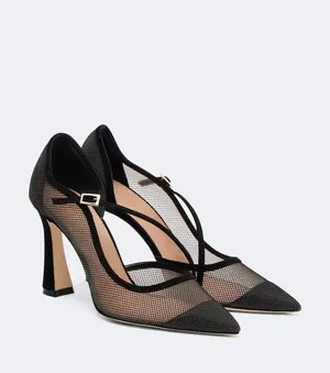 MALONE SOULIERS D'orsay Pumps With Suede Trim - Black
