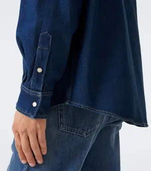 Valentino Garavani Vgold Denim Western Shirt