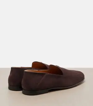TOD'S Suede Almond Toe Loafers