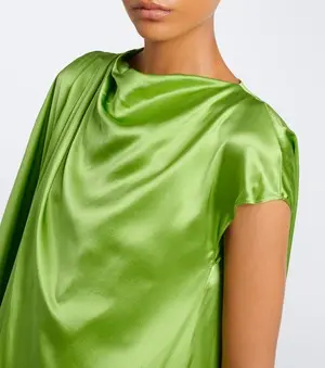 ROKSANDA Hiba Silk Satin Gown - Green
