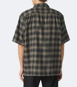 Our Legacy Every Checked Cotton And Wool Shirt