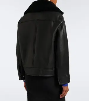 YVES SALOMON Shearling-lined Leather Jacket