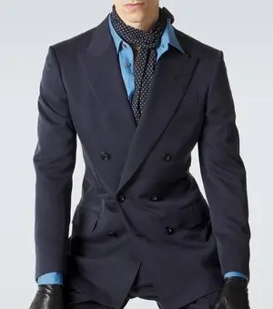 TOM FORD Double-breasted Silk Blazer