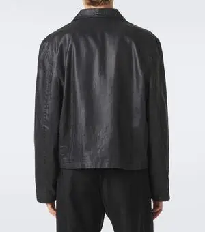 Our Legacy Worker Blouson Jacket In Lacquer Mirror Tencel