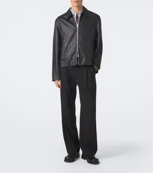 Our Legacy Worker Blouson Jacket In Lacquer Mirror Tencel