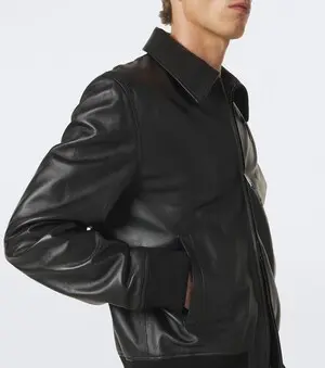 Burberry Bloomsbury Leather Bomber Jacket