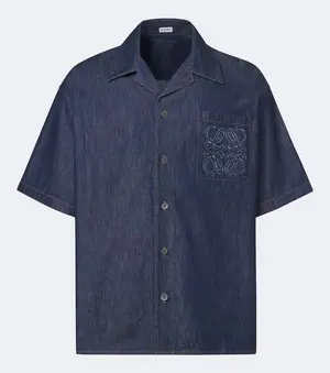 Loewe Anagram Cotton Chambray Shirt
