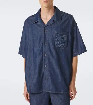 Loewe Anagram Cotton Chambray Shirt