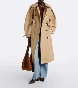 GANNI Cotton Trench Coat