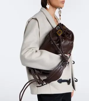 Isabel Marant Étoile Maia Leather Shoulder Bag - Brown