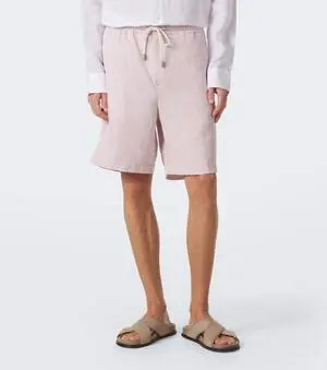 Canali Linen And Silk Shorts