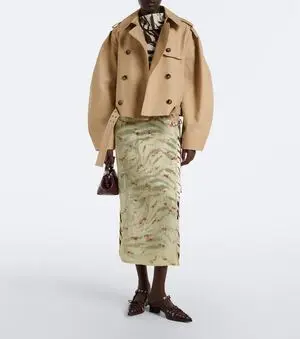 GANNI Double-breasted Cotton Jacket