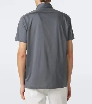 Kiton Cotton Jersey Polo Shirt - Grey