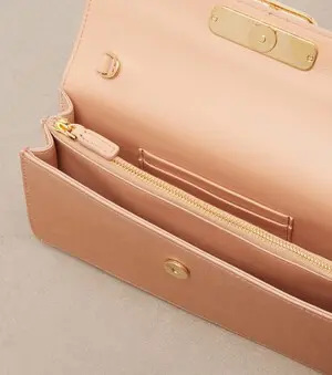Valentino Garavani Vlogo Embellished Wallet On Chain