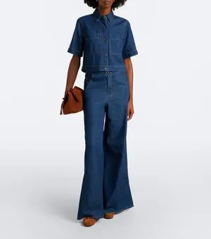 Veronica Beard Digby Wide-leg Jeans