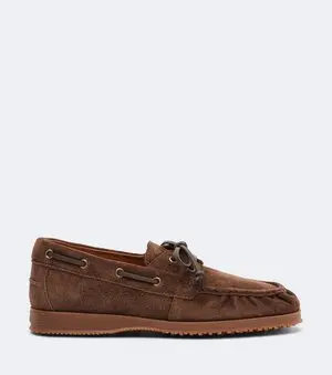 Hogan Suede Boat Shoes