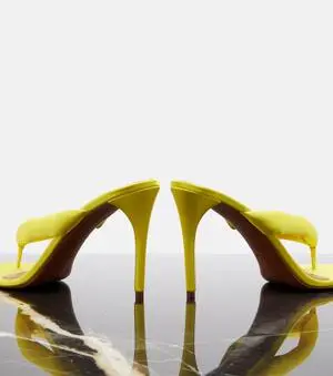 Alaïa Padded Satin Sandals