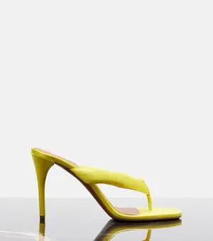 Alaïa Padded Satin Sandals