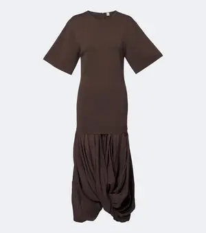 TOTEME Cocoon Midi Dress - Brown