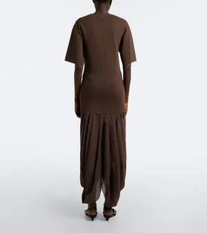 TOTEME Cocoon Midi Dress - Brown