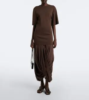 TOTEME Cocoon Midi Dress - Brown