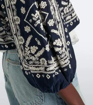 Veronica Beard Drake Embroidered Cotton-blend Jacket