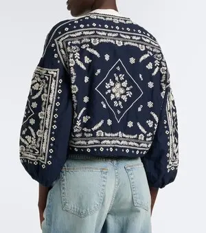 Veronica Beard Drake Embroidered Cotton-blend Jacket