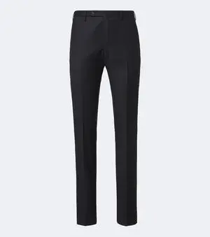 SLOWEAR Slim Fit Wool Trousers