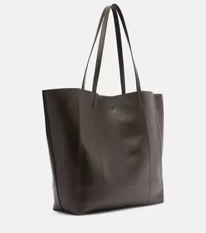 TOTEME Large Leather Tote Bag - Brown