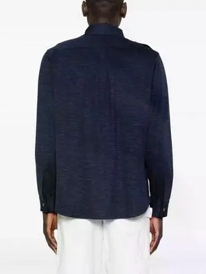 Sease Mélange-effect Virgin Wool-silk Shirt