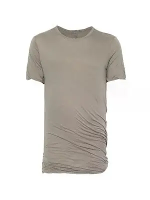 Rick Owens Double-layer Short-sleeve Cotton T-shirt - Grey
