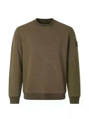 Stone Island Ghost Logo Patch Crew Neck Sweater