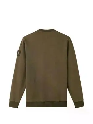 Stone Island Ghost Logo Patch Crew Neck Sweater
